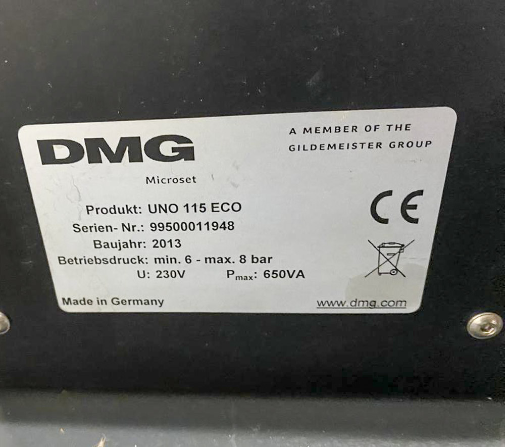 DMG MicroSet UNO 115 eco (OTH0143) • 3axis Group