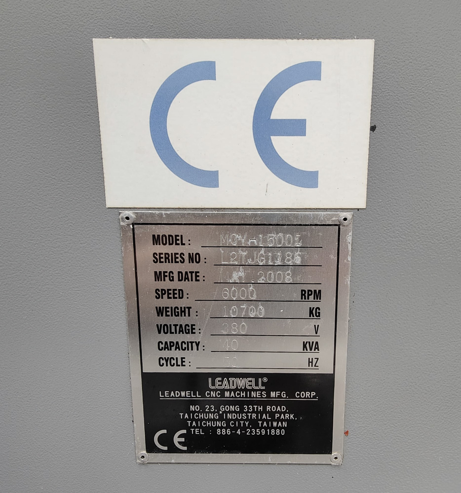 LEADWELL MCV-1500I (CNC0491) • 3axis Group
